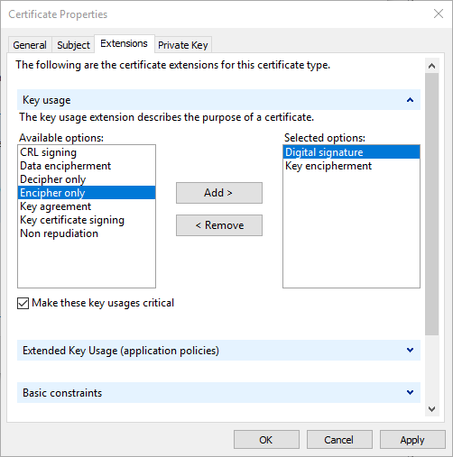 Create CSR and Key with Microsoft Management Console (MMC)