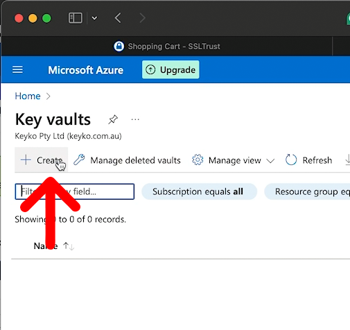 Setup Microsoft Azure Key Vault With Verokeydigicert Code Signing