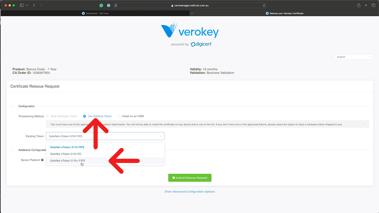 How to Reissue your DigiCert or Verokey Code Signing Certificate