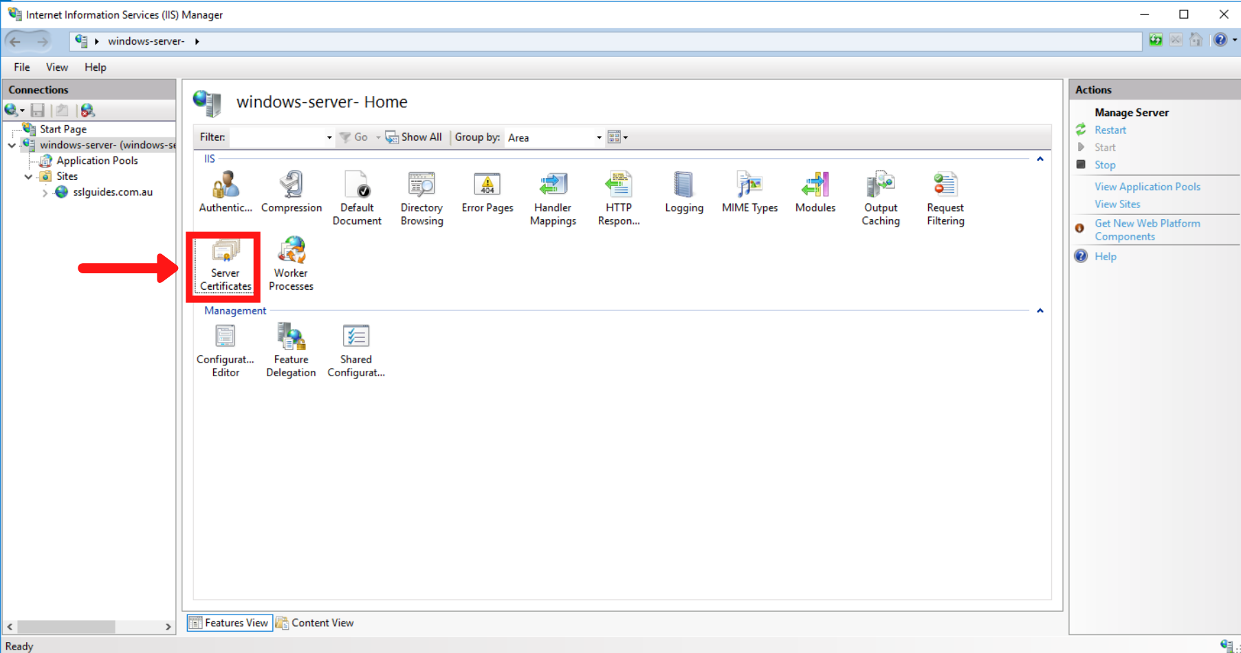 Micrsoft IIS-10 SSL Configuration and Installation Guide