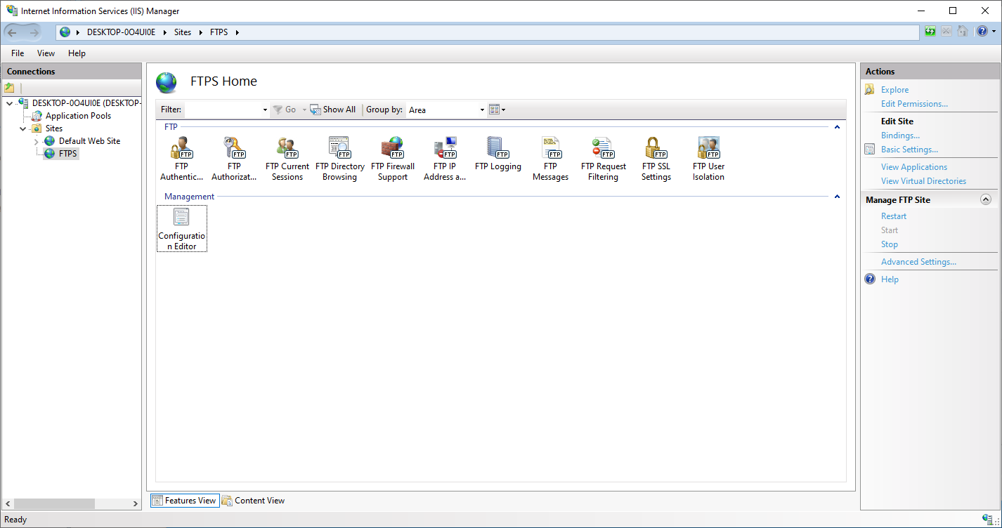 Setup And Secure Ftp Server In Iis