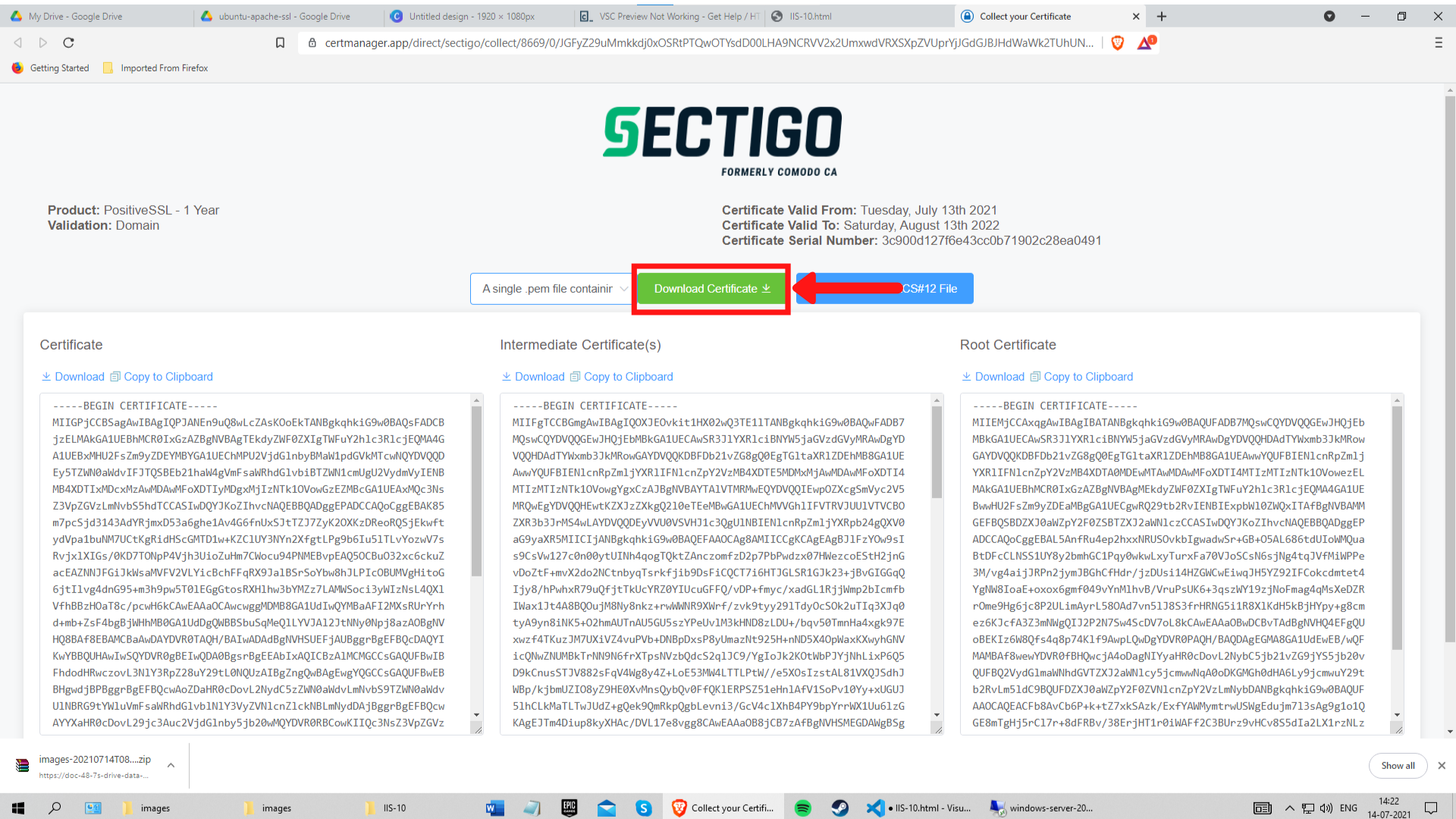 Micrsoft IIS-7 SSL Configuration and Installation Guide