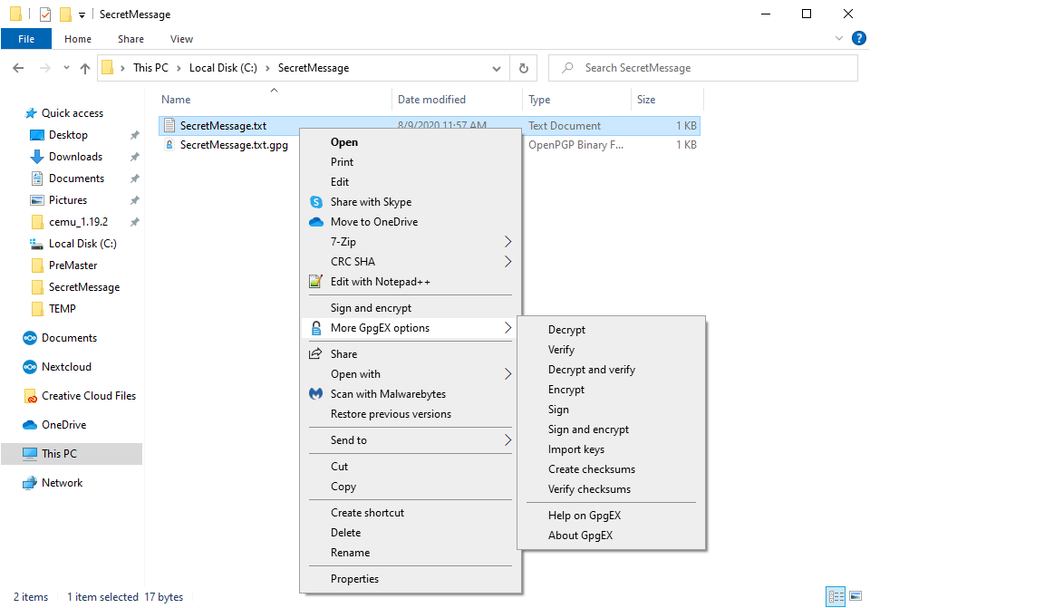 Encrypting Files With Gpg Using Gpg4win