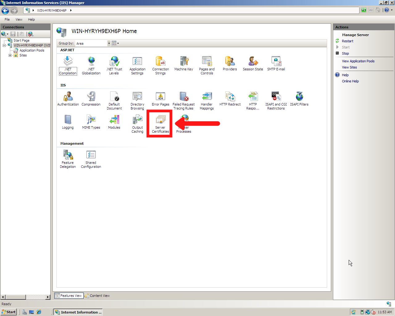 Micrsoft IIS-7 SSL Configuration and Installation Guide