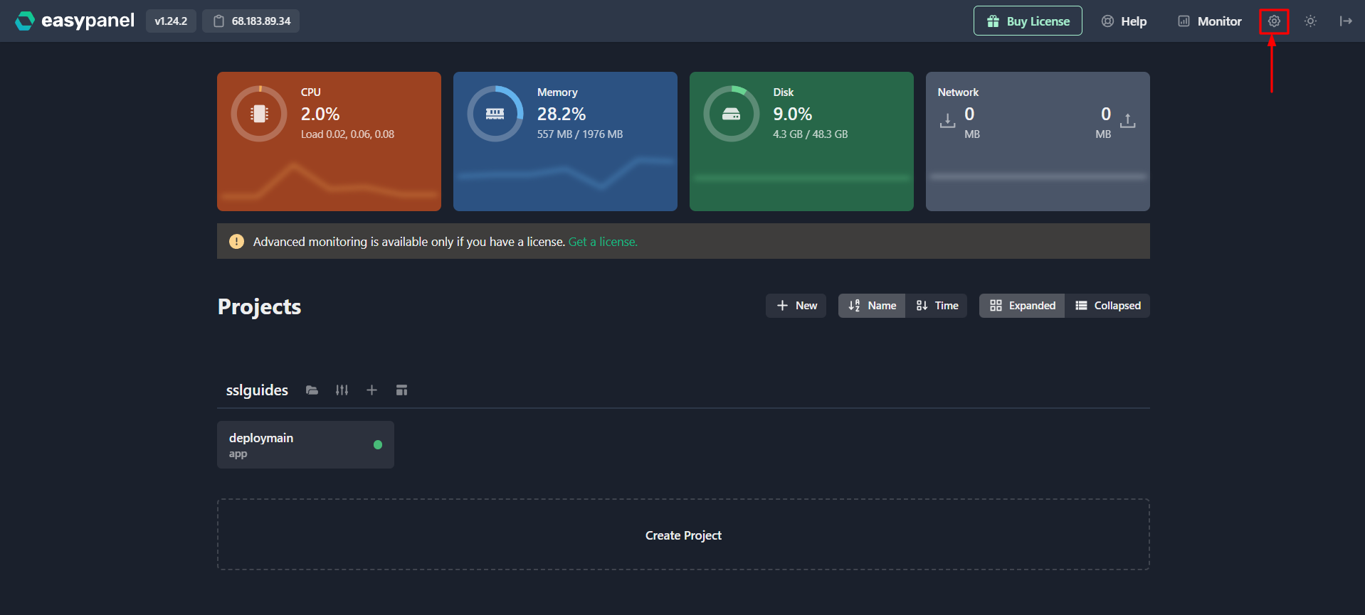 Easypanel SSL/TLS Installation Guide